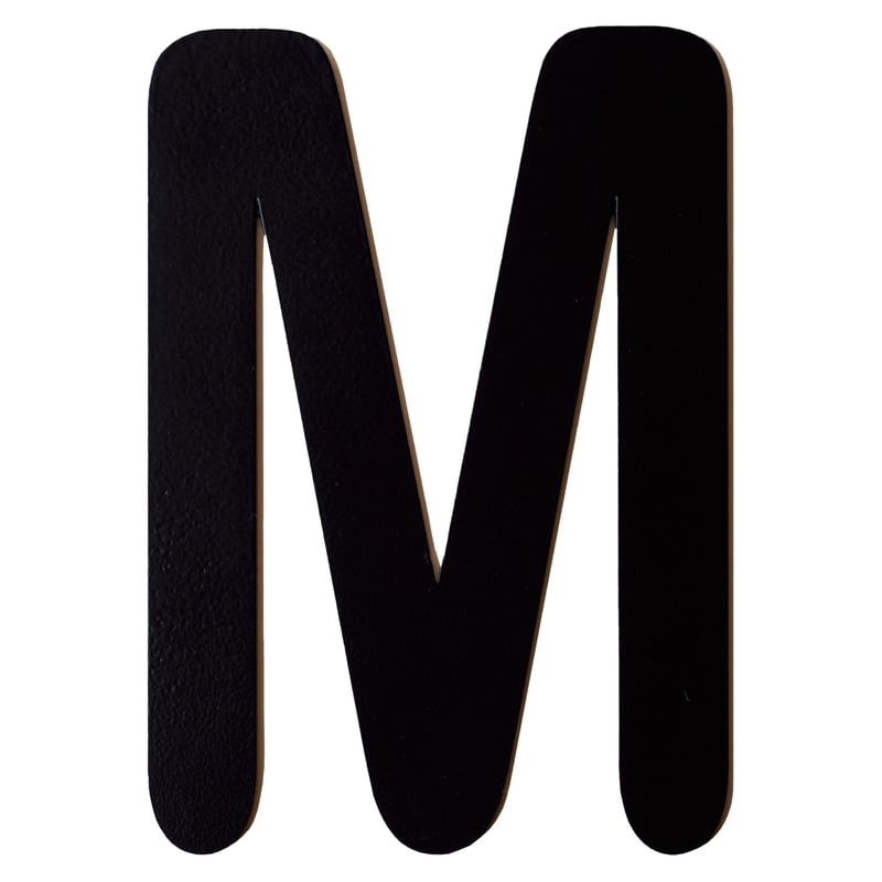 Letra M Metálica Negra | Sodimac Falabella