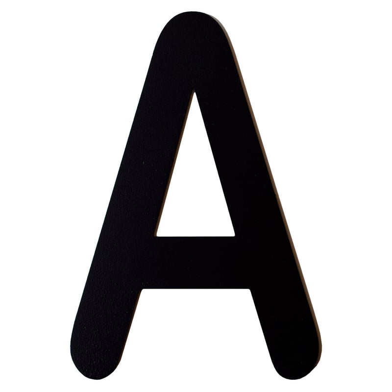 Letra A Metálica Negro | Sodimac Falabella