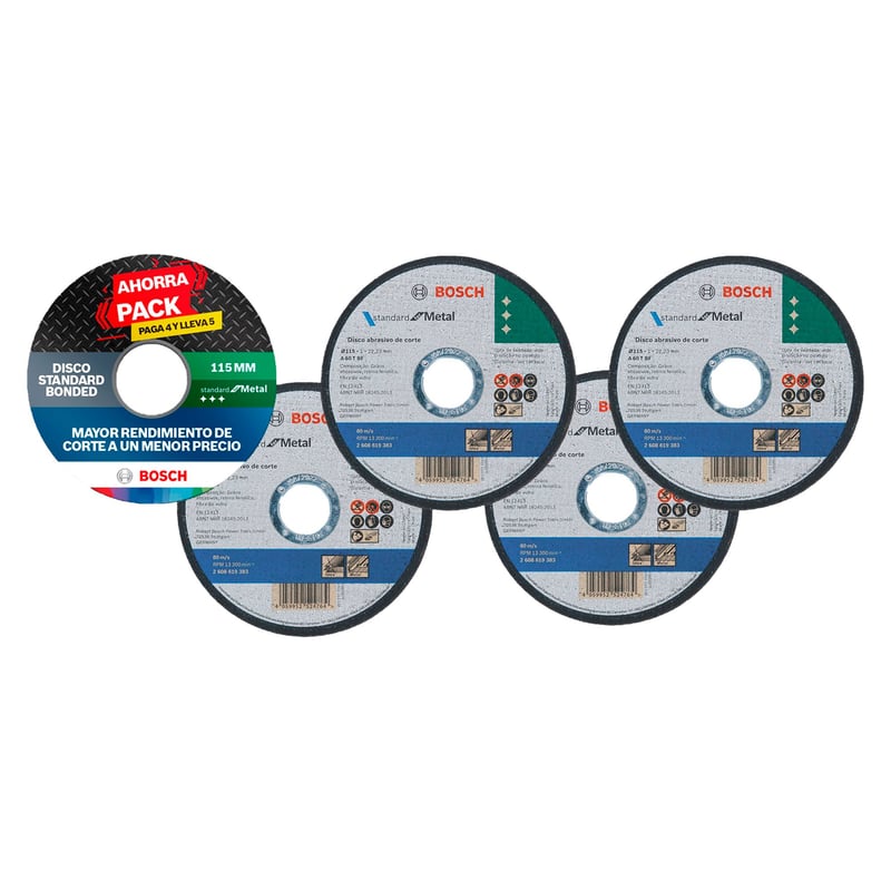 Pro Pack Disco de Corte Acero 4.5 115x1.0mm | Sodimac Falabella