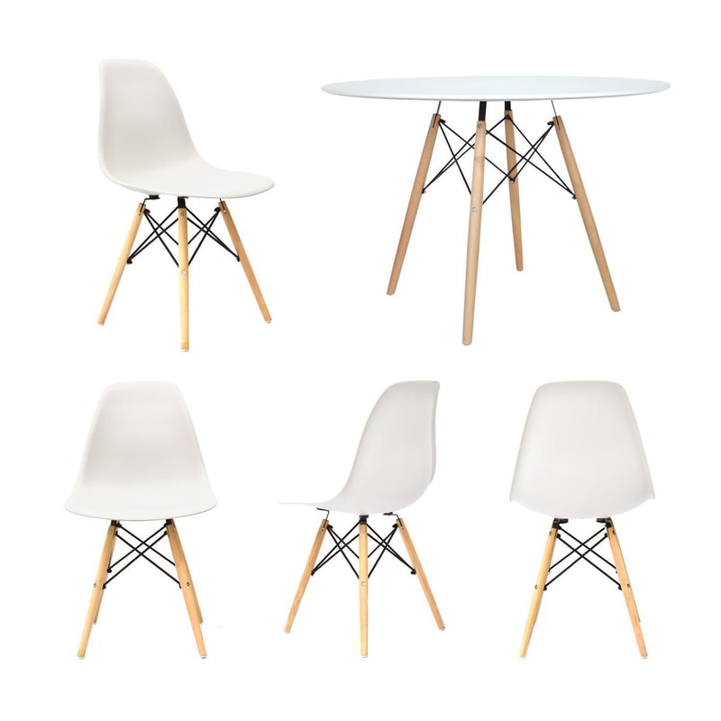 Juego de Comedor EAMES Mesa de Madera | Sodimac Falabella