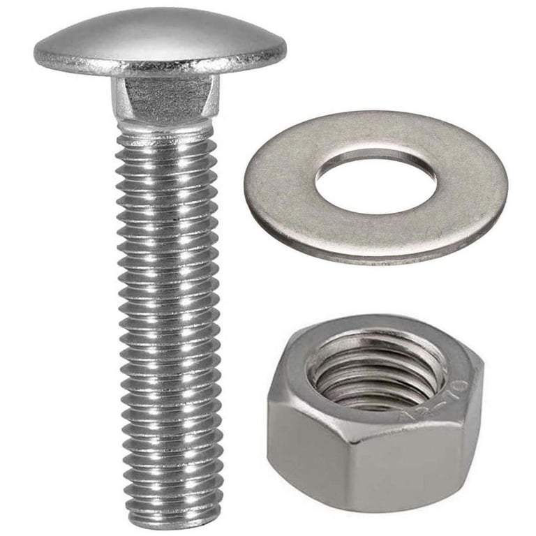 Perno Coche con Tuerca y Argolla Inoxidable 1/4x1 2 unid. | Sodimac ...