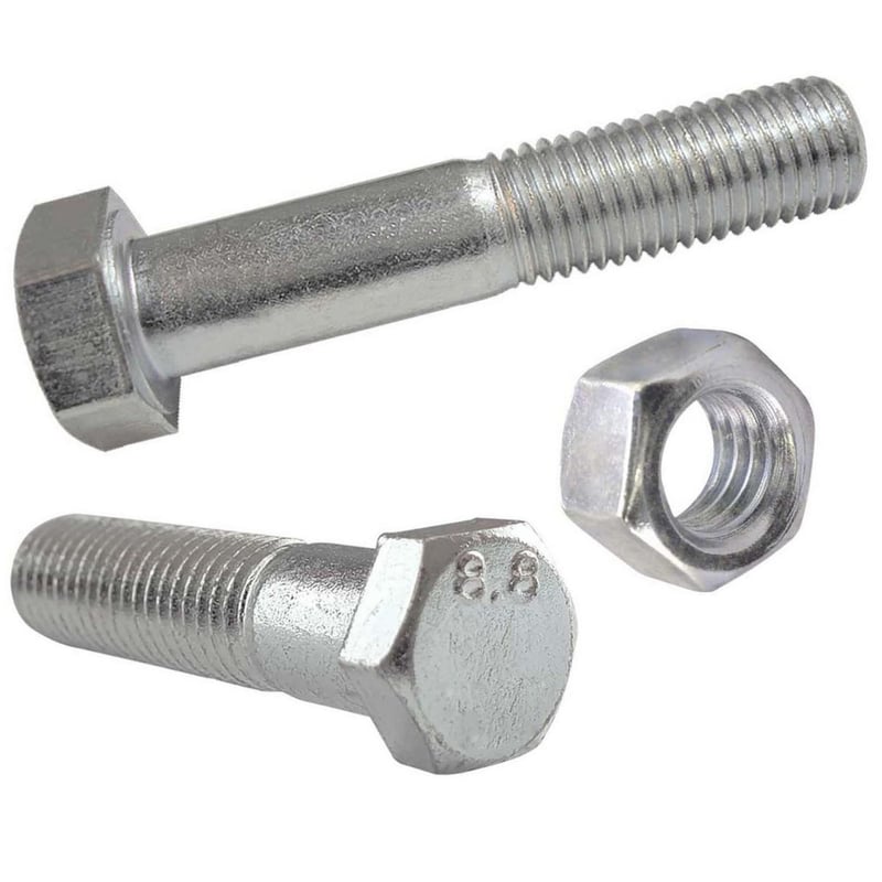 Perno Cabeza Hexagonal Métrico Inoxidable con Tuerca M8x50 2 unid. | Sodimac Perú