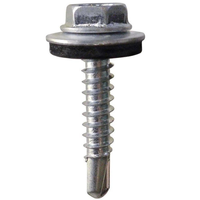 Tornillo Autoperforante Hexagonal con Argolla Neoprene 8x1 4 Unid ...