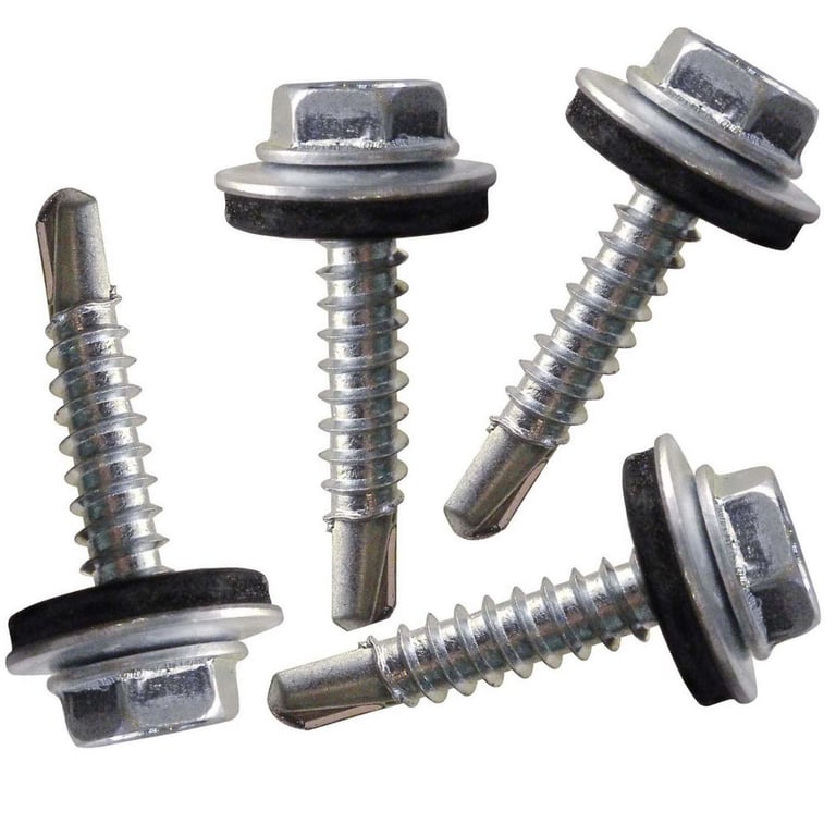 Autoperforante Hexagonal con Argolla Inoxidable 12x1 4 unid. | Sodimac Falabella