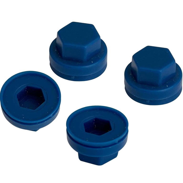 Gorro para Tornillo Hexagonal de HDPE 3/8 Azul 4 unid. | Sodimac Falabella