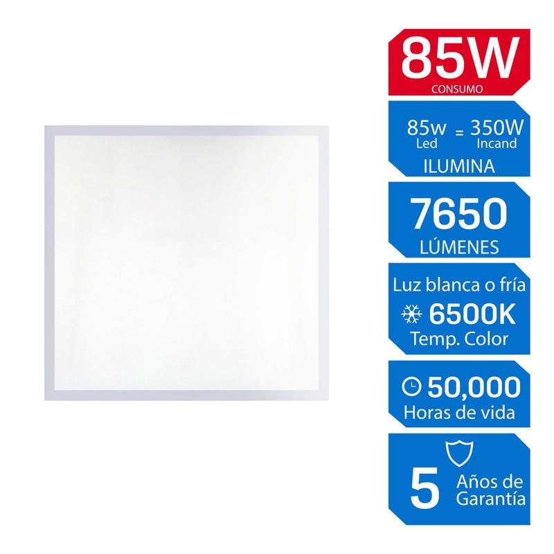 Panel Led Para Empotrar 85W 60X60Cm | Sodimac Falabella
