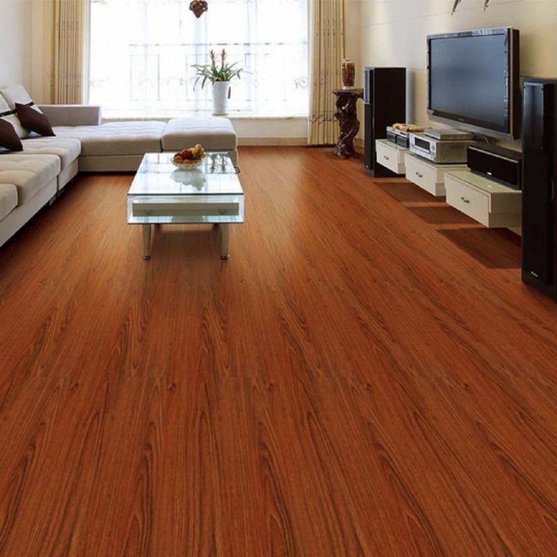 Piso PvC Autoadhesivo Marrón 1.6mm 91.4x15.2cm 5m2 | Sodimac Falabella