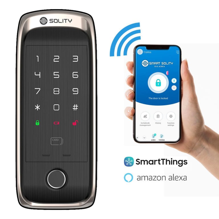 Cerradura Inteligente Smart Solity Korea 60BH Hook Lock | Sodimac Falabella