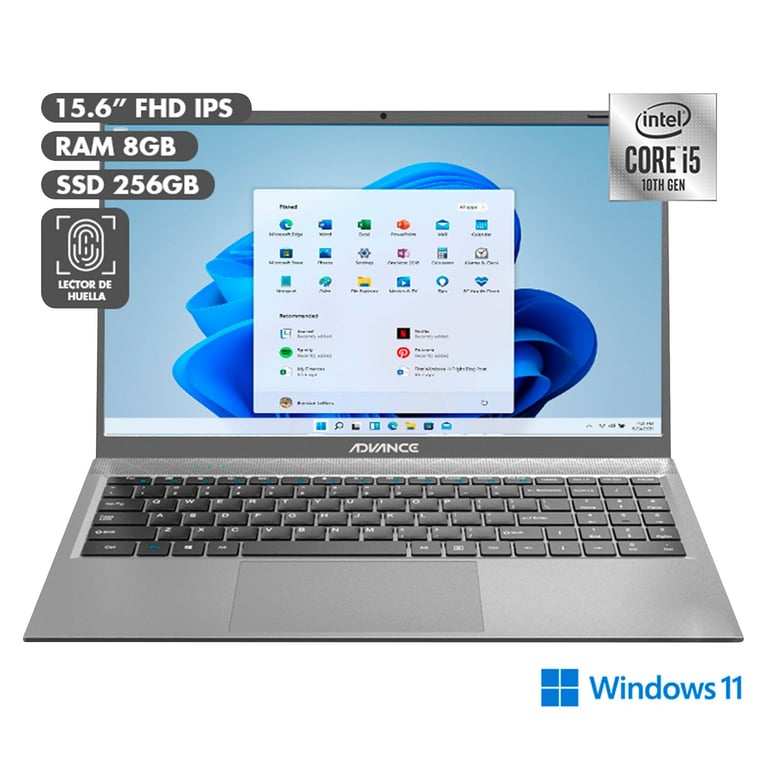 Laptop/Notebook Advance PS6051 15.6" Core i5 8GB 256GB | Sodimac Falabella