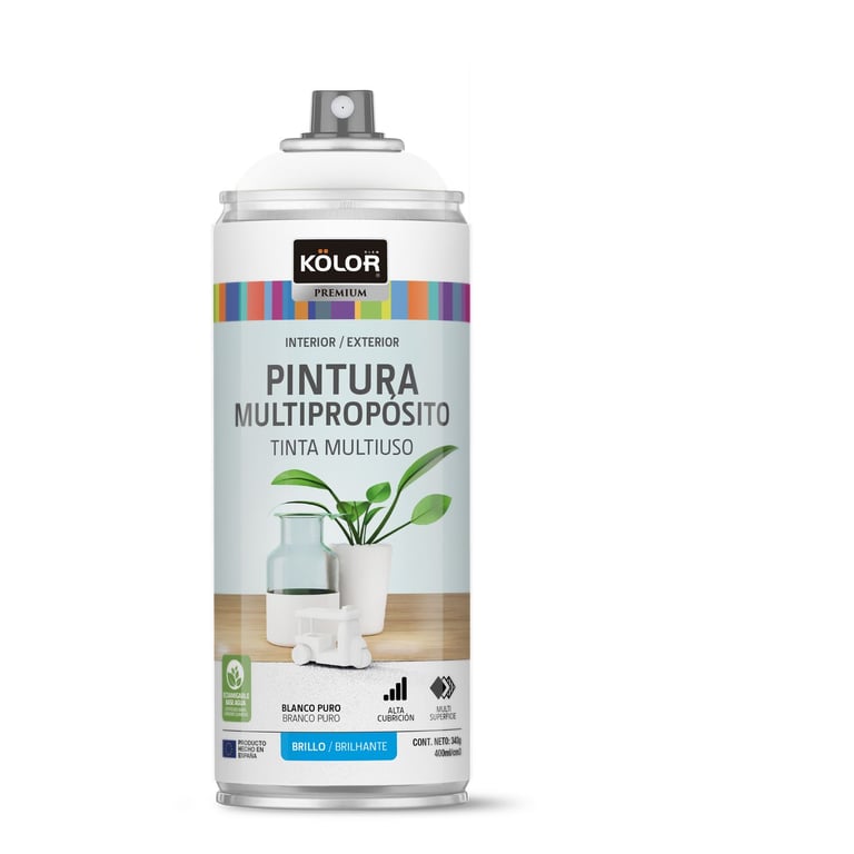 Pintura Spray Blanco Puro Brill 400 Ml | Sodimac Falabella