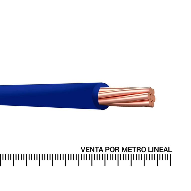 Cable THW 450/750V 14 AWG Azul por Metro Lineal | Sodimac Perú