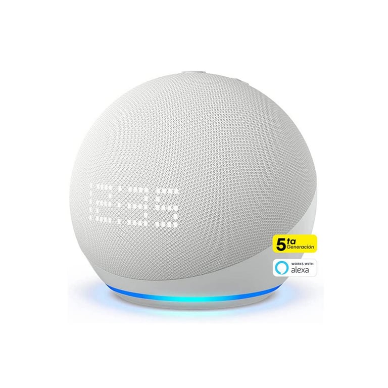 Parlante Inteligente Amazon Reloj y Alexa Echo Dot 5ta Generación ...