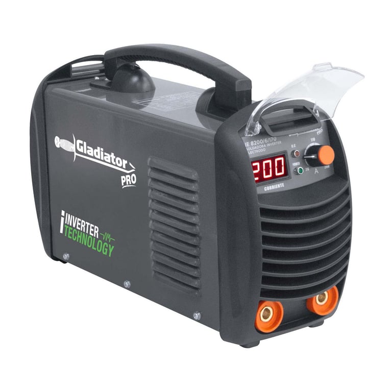 Soldadora Eléctrica Inverte 200A MMA con Conectores DE 3/8 Galdiator ...