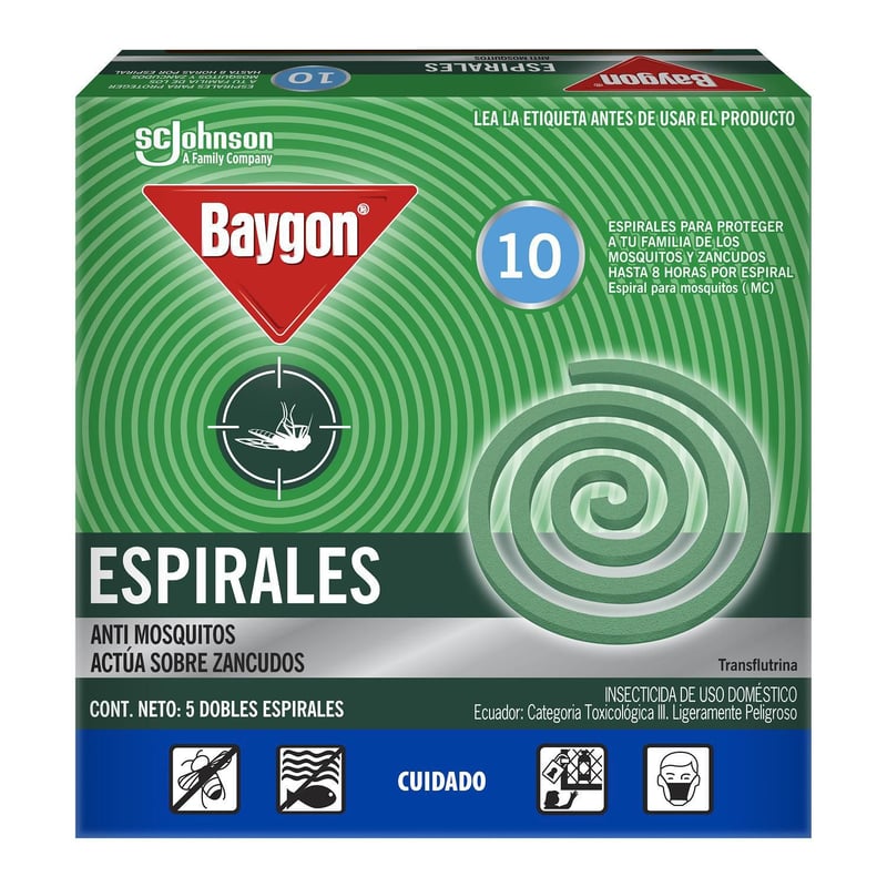 Baygon Espirales x10 unidades | Sodimac Perú