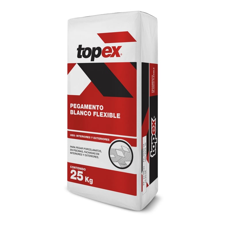 Pegamento Topex Blanco Flexible 25kg | Sodimac Falabella