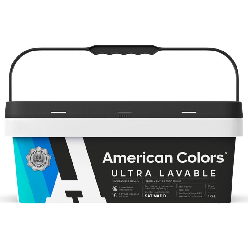 Pintura American Ultra Satinado Blanco 1GL | Sodimac Perú