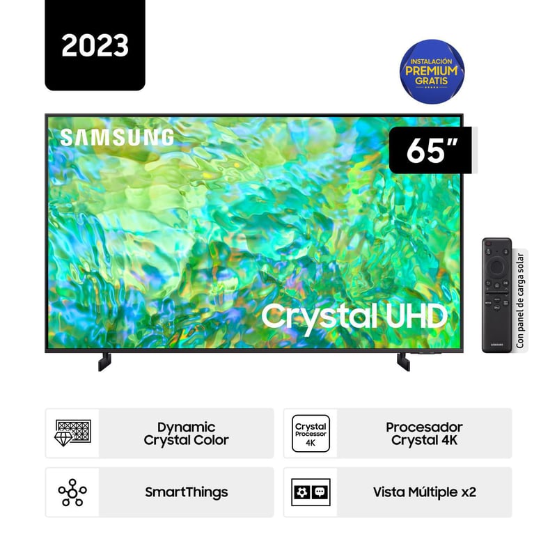 Televisor Samsung Smart TV 65" Crystal UHD 4K UN65CU8000GXPE (Nuevo ...