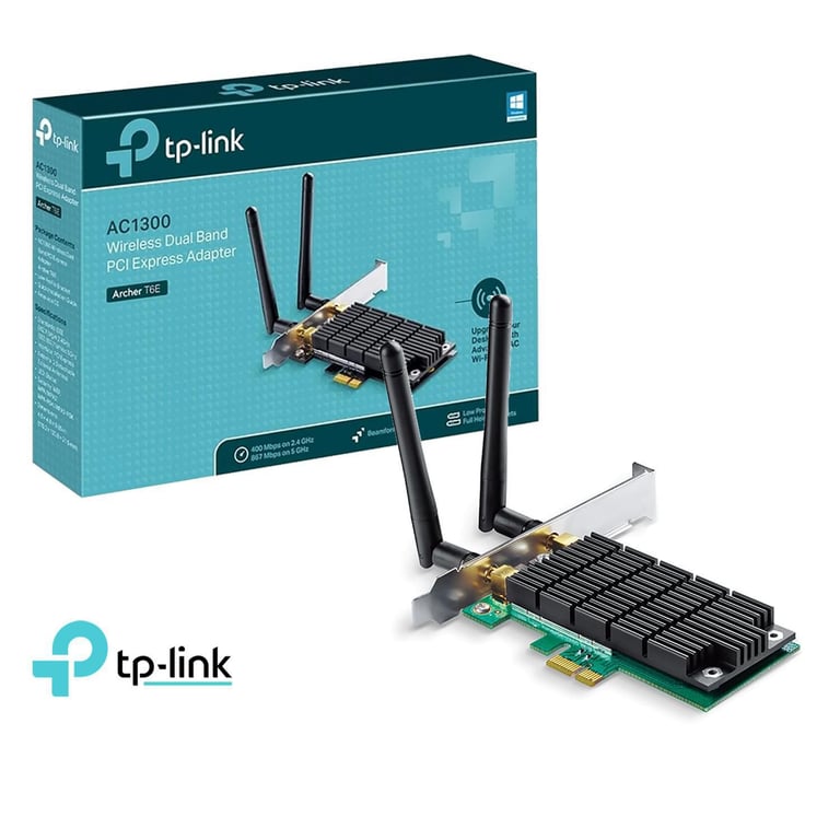 Adaptador TP-Link Wifi Pci-express Archer T6e Doble Banda Ac1300 ...