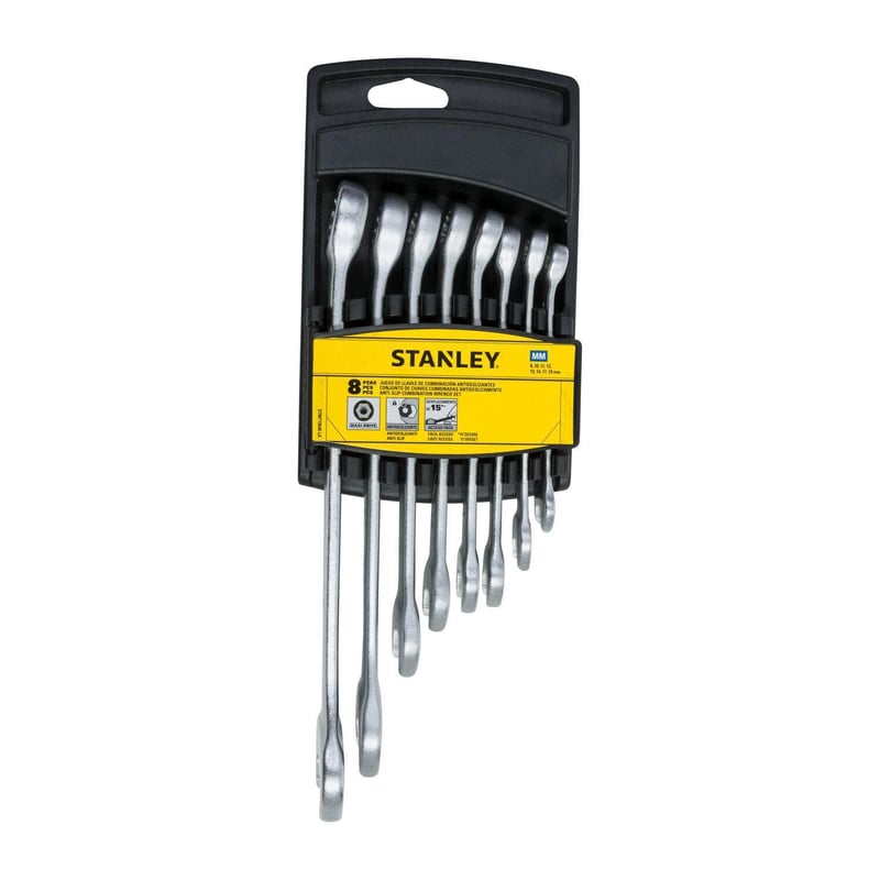 Juego de Llaves Combinadas Stanley 8 Piezas | Sodimac Falabella