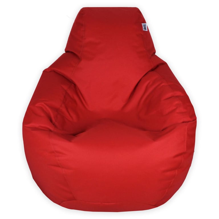 Puff Mediano Pera Lona Rojo TACATACAPUFFS | falabella.com