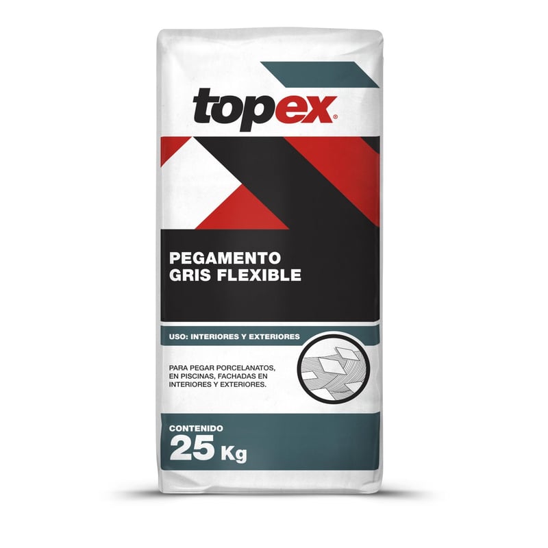 Pegamento Topex Gris Flexible 25kg | Sodimac Perú