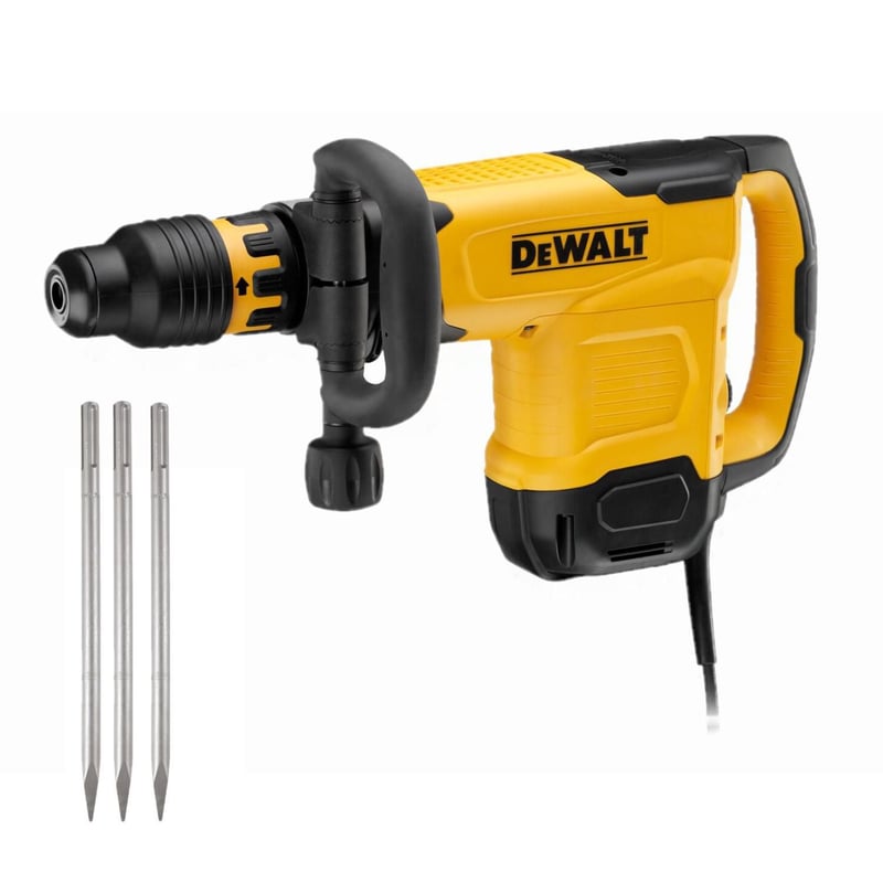 Martillo Demoledor Eléctrico Dewalt SDS MAX 1600W + 3 Puntas D25881K-K1 ...