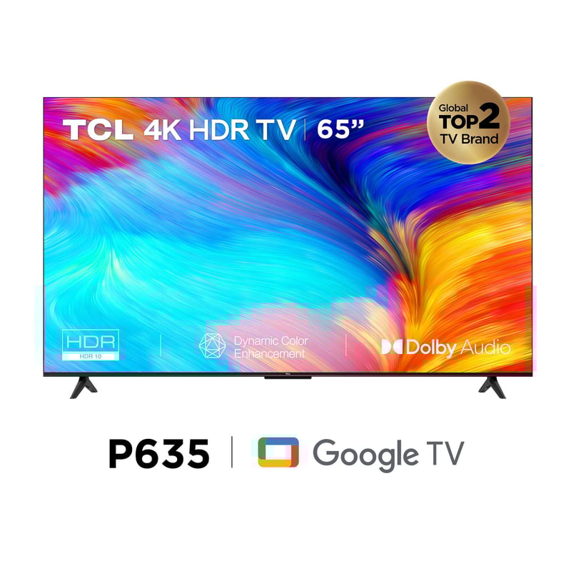 Televisor TCL 65" UHD Google TV 65P635 | Sodimac Falabella