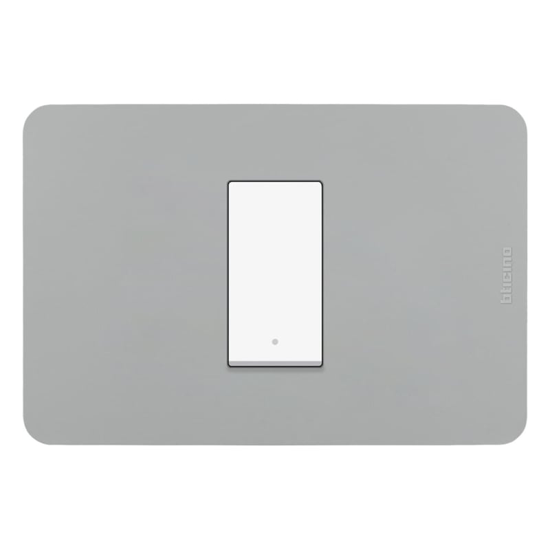 Interruptor Simple Bticino Placa Matix GO Gris | Sodimac Falabella