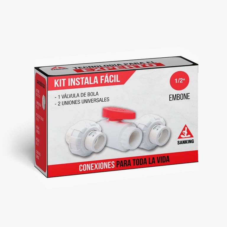 Kit Instala Fácil Embone 1/2" Sanking | Sodimac Falabella