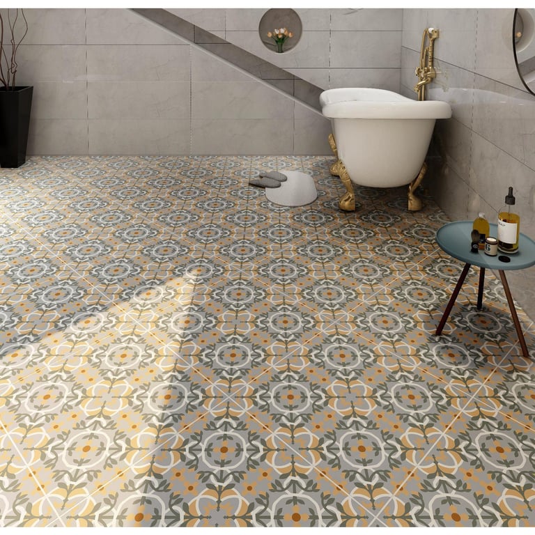 Gres Porcelanico Multicolor Decorado 60x60cm 1.44m2 | Sodimac Falabella