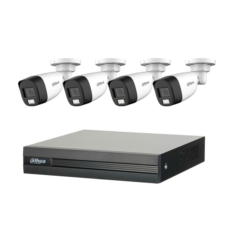 Kit 4 Cámaras de Seguridad Dahua Full Color 2mp | Sodimac Perú