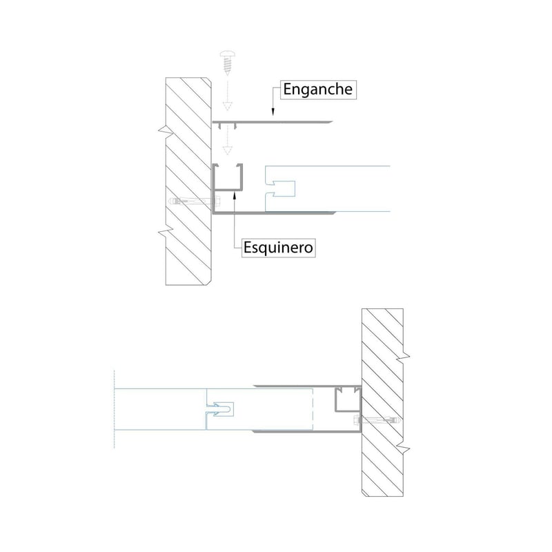 Sistema Polywall: Perfil De Enganche 30Mm X 6.00 M Para Fachada De ...