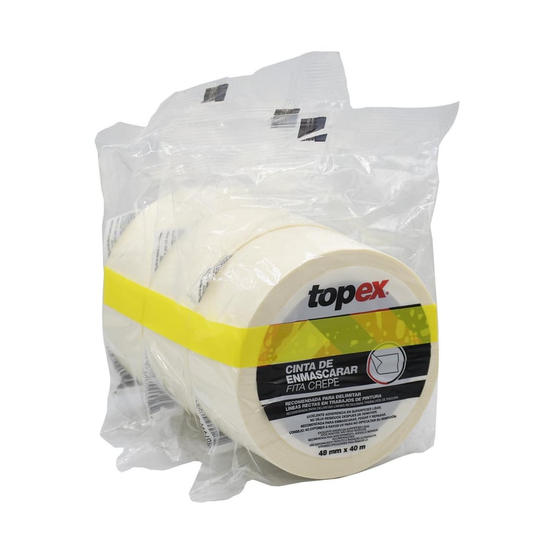 Masking Tape Topex 48mmx40m Pack x3 | Sodimac Falabella