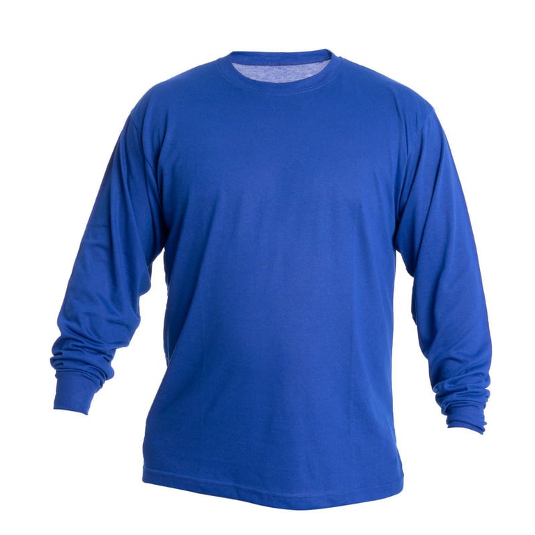 Polo de Hombre Manga Larga Azul M | Sodimac Falabella