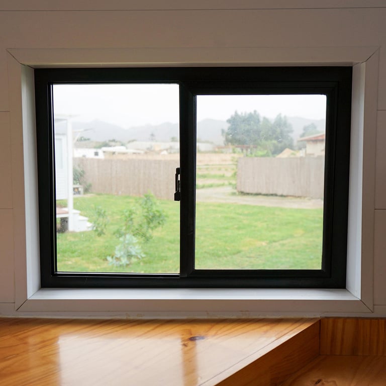 Ventana Pvc Corrediza Laminado de 6 mm Negro | Sodimac Falabella