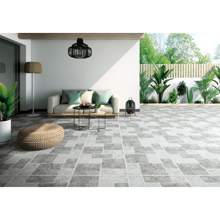 Gres Porcelanico Gris Oscuro Rustico 60x60cm 1.44m2 | Sodimac Falabella