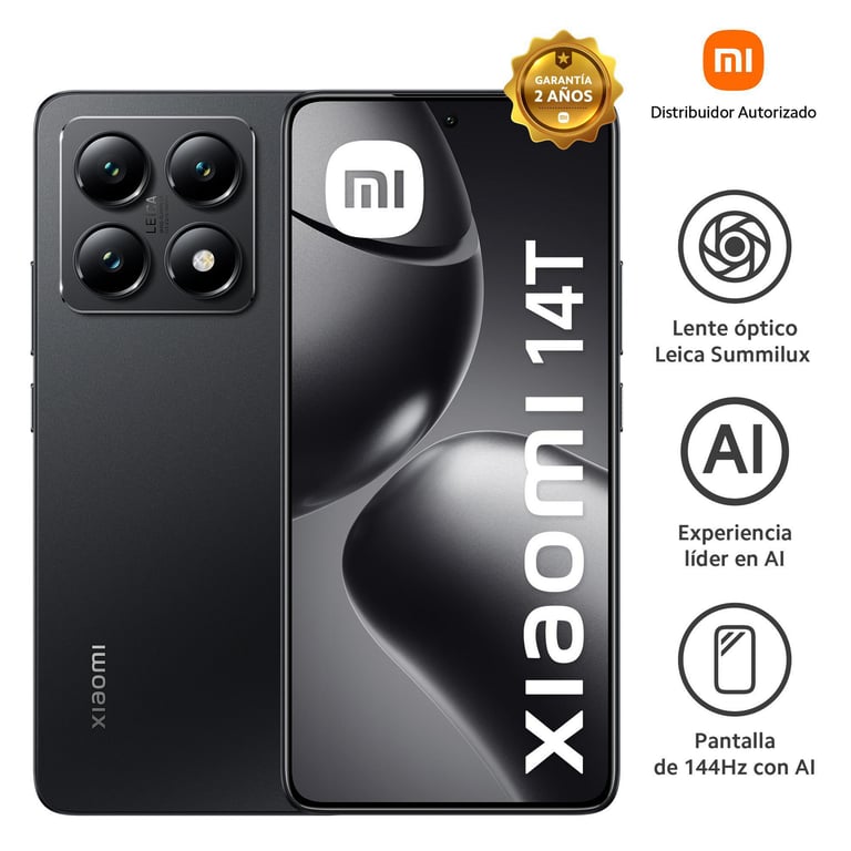 Celular Xiaomi 14T 12Gb 512Gb Black | Sodimac Falabella