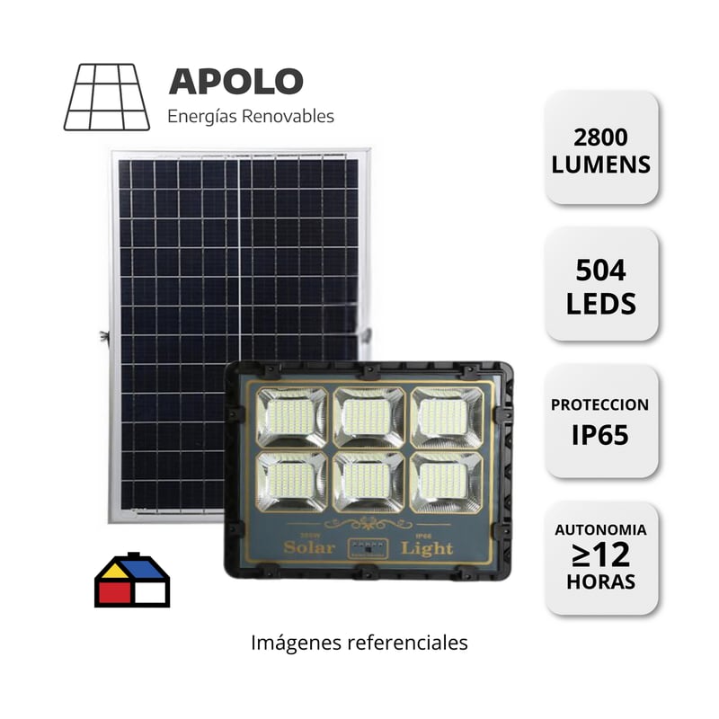 Reflector Solar Light Reflector 400W 2800 Lumens Apolo | Sodimac Falabella