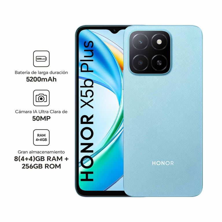 Celular Honor X5b Plus 4GB+256GB Blue | Sodimac Falabella