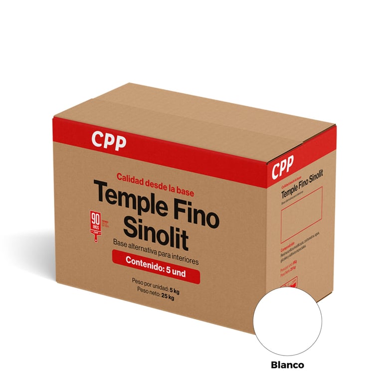 Temple Fino Sinolit 5 kg | Sodimac Falabella