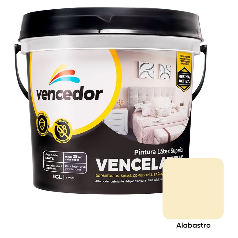 Pintura Vencelatex Alabastro 1GL | Sodimac Falabella
