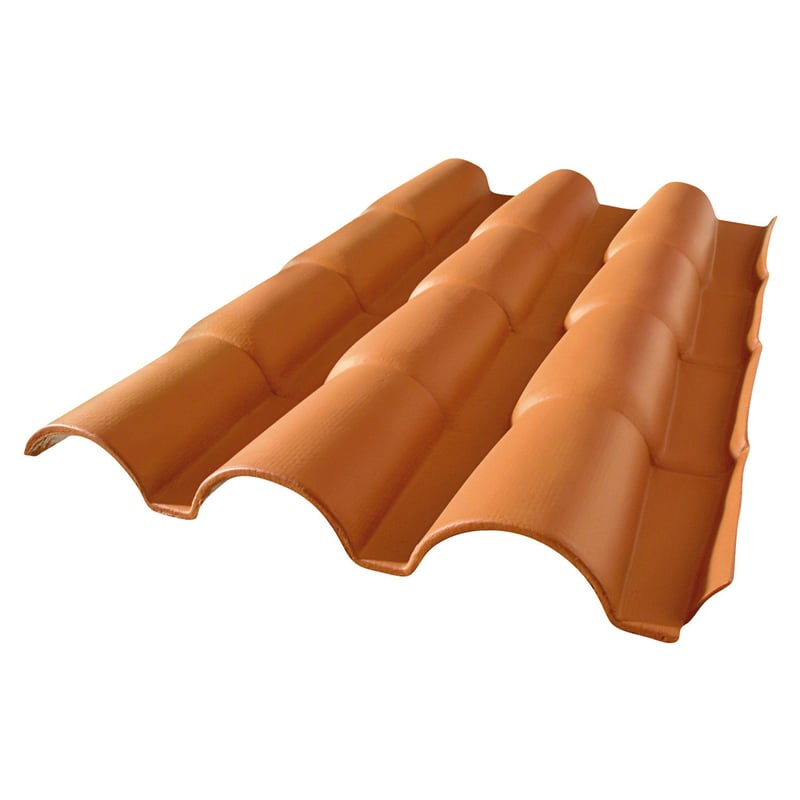 Teja Fibrocemento 0.72x1.14mxmm Teja Andina | Sodimac Perú