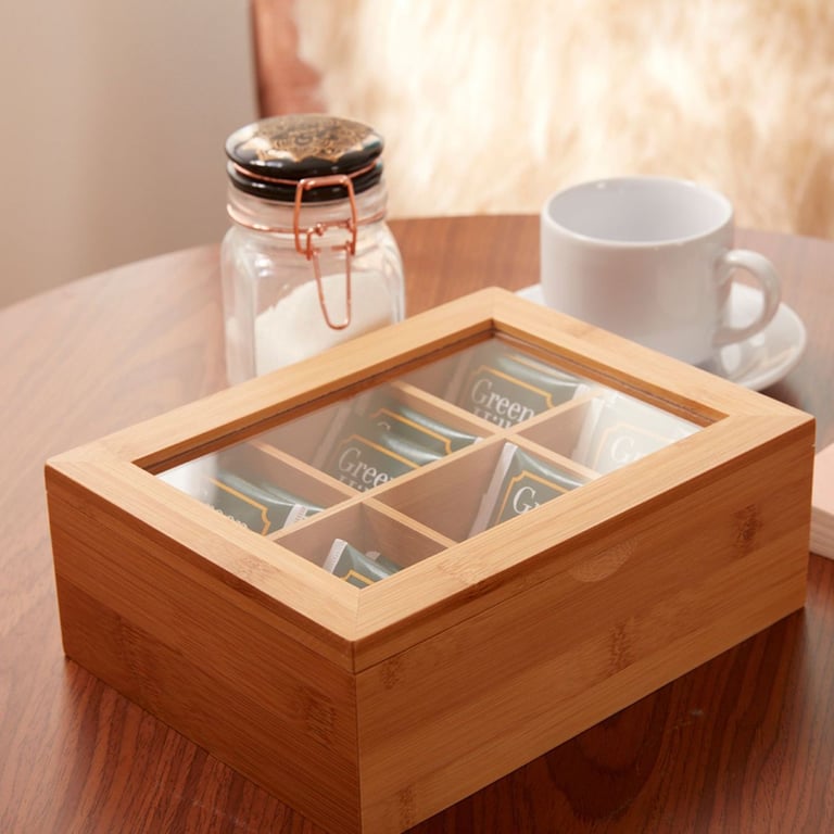 Caja Porta Té Bambú Café | Sodimac Falabella