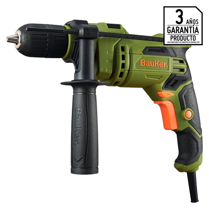 Set Taladro Eléctrico 10 mm 650W Bauker | Sodimac Perú