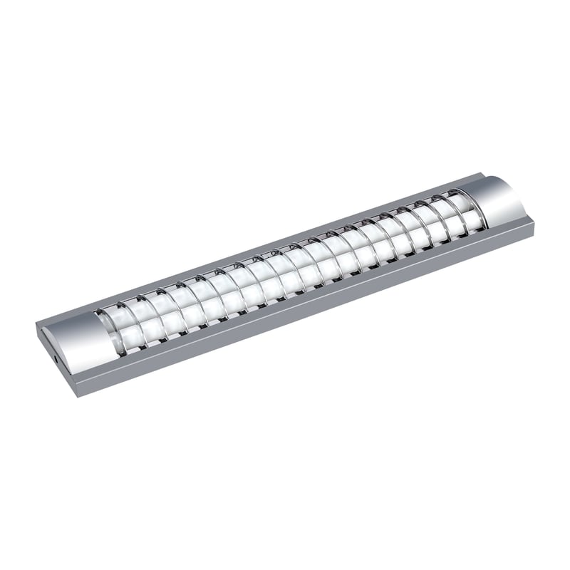 Prisma Led Con Rejilla Silver 2X11W Luz Fría | Sodimac Falabella