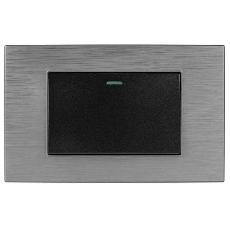 Conmutador Simple Andromeda Metalico Negro | Sodimac Falabella