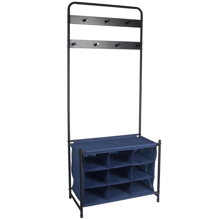 Stand de Ropa y Zapatera 9 Pares Azul | Sodimac Falabella
