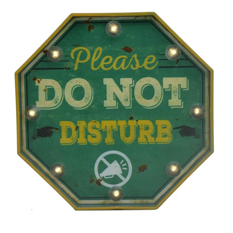 Letrero LED Do Not Disturb Verde | Sodimac Falabella
