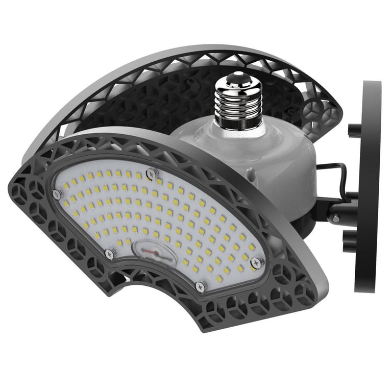 Foco Led Redondo 80W Negro Luz Fría | Sodimac Falabella