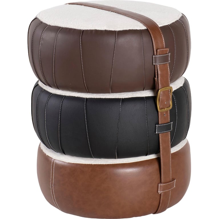 Puff Circular Sherpa 3 en 1 | Sodimac Falabella